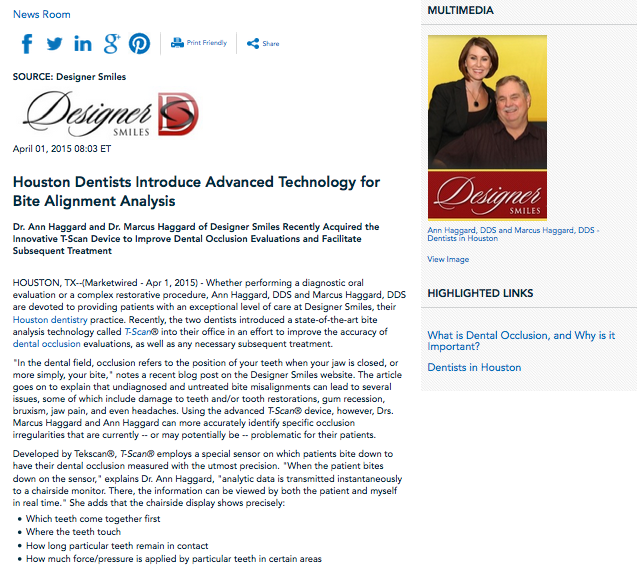 Houston Dentists Introduce Advanced Technology for Bite Alignment Analysis